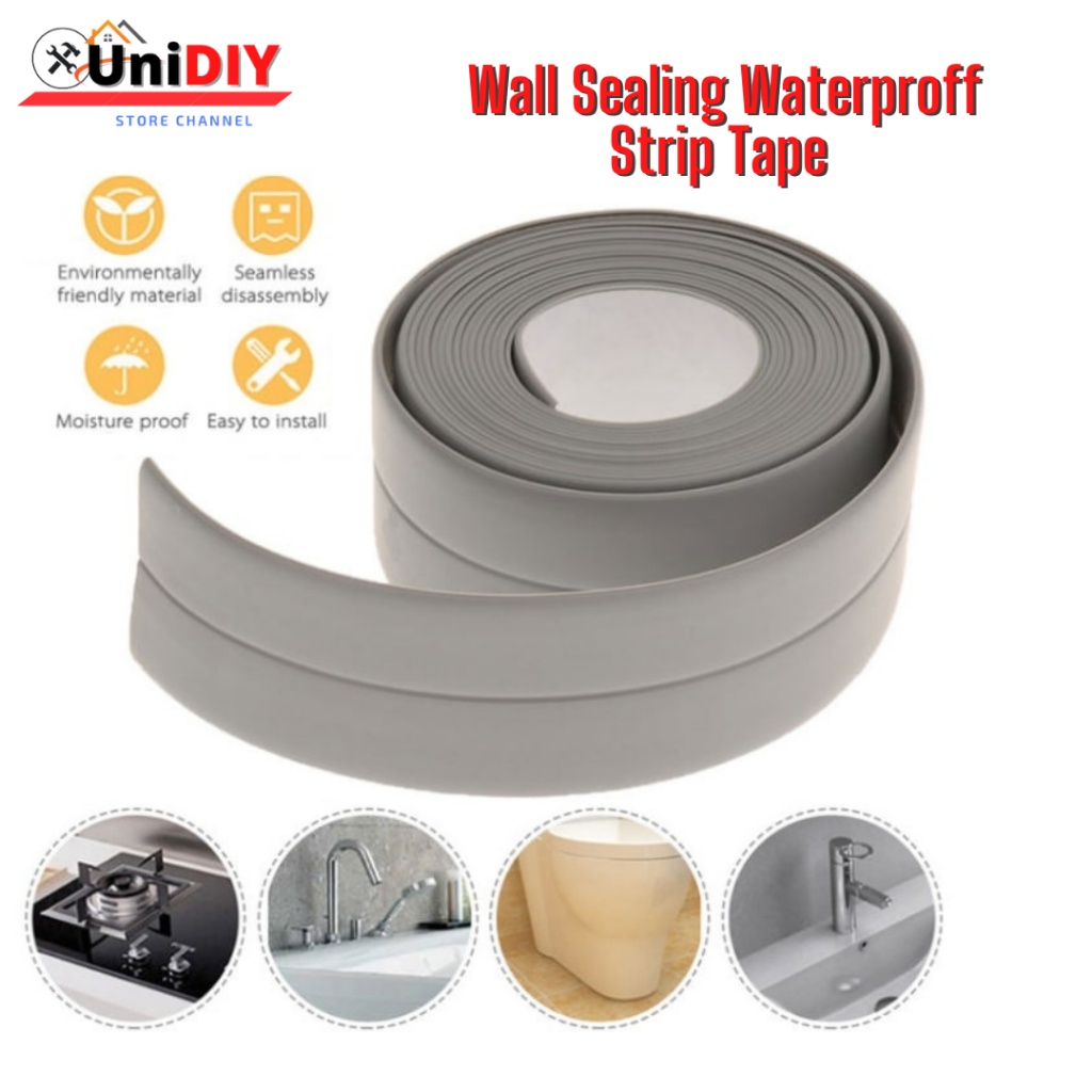 PVC Caulk Strip Jalur Pengedap Waterproof Sealing Strip Tape Self ...