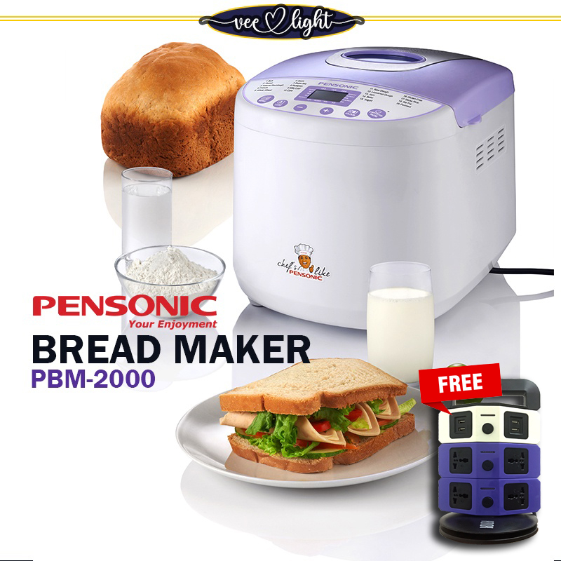 PENSONIC BREAD MAKER PBM-2000 BREADMAKER MESIN BUAT ROTI SERBAGUNA ...