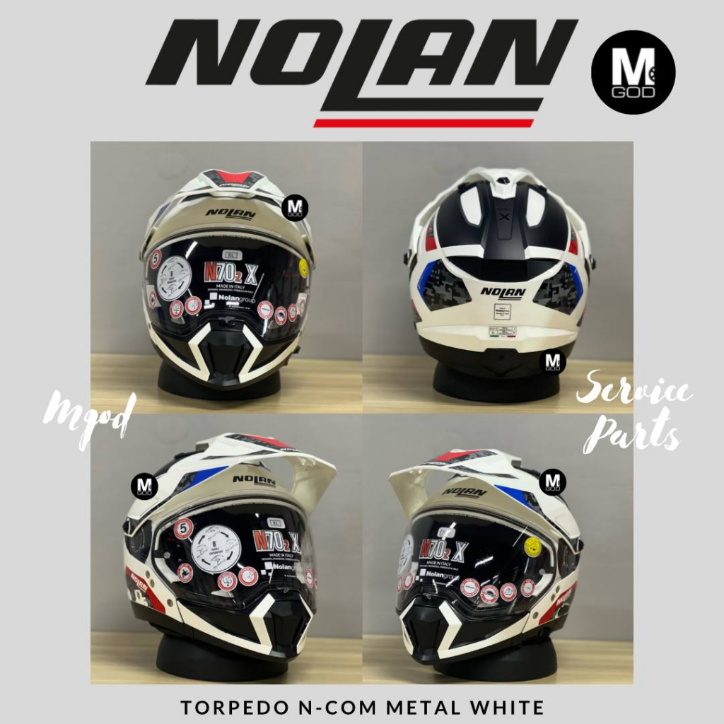NOLAN HELMETS N70-2X TORPEDO (045) 100% ORIGINAL MADE IN ITALY ...