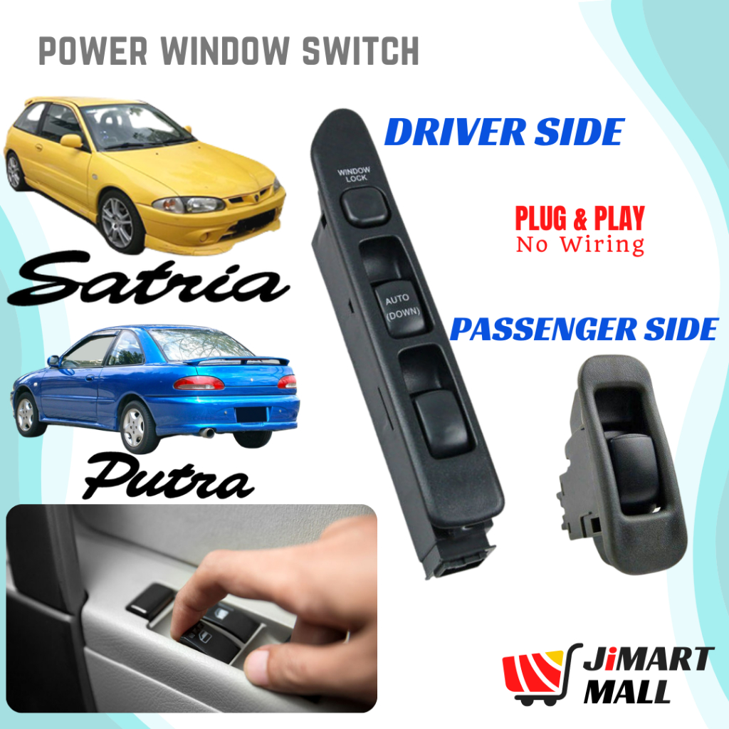 PROTON SATRIA PUTRA POWER WINDOW SWITCH Main Sub Master Auto Down ...