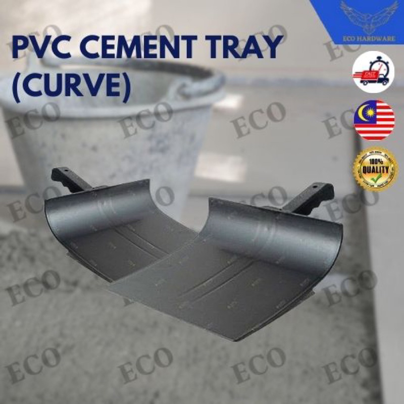 High Quality PVC Cement Tray Curve Dulang Simen Tray Cement 灰托 | Shopee ...