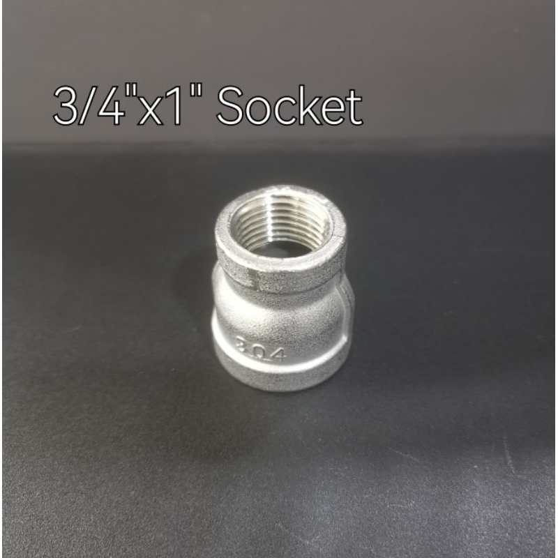 1/2" 3/4" 1" BSPT Stainless Steel SUS304 Tee Elbow Socket Nipple Bush Cap Plug Union Lock Nut ...
