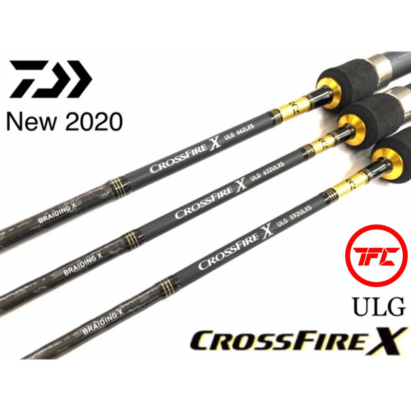 2020 DAIWA Crossfire X ULG 20‘ Ultra Light Game Spinning Rod | Shopee Malaysia