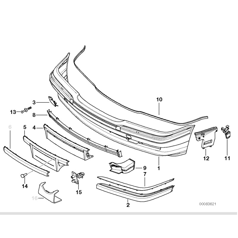 BMW E38 FRONT BUMPER SIDE COVER ，SIDE CHROME | Shopee Malaysia