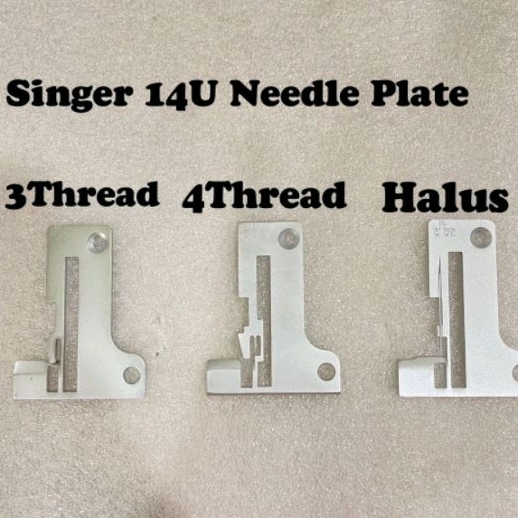 Singer 14U Needle Plate/Singer ovelock 3/4Benang/Jahit Halus/tepi mesin ...