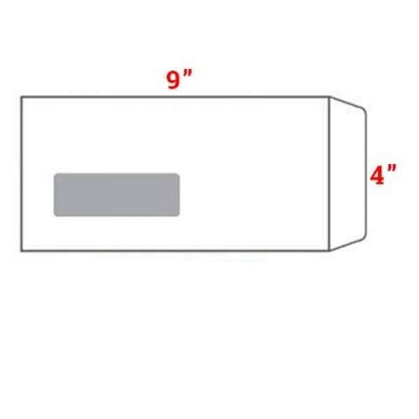 Envelope White ( 4" x 9" ) Window | Shopee Malaysia
