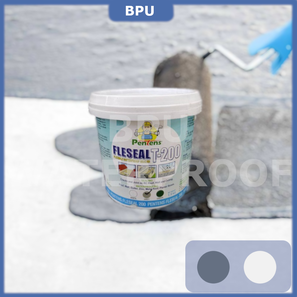 1.5KG PENTENS T-200 UV Resistant Elastomeric Waterproofing Coating ( 1. ...