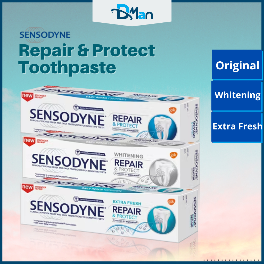 Sensodyne Repair & Protect Original/Whitening Toothpaste 100g | Shopee ...