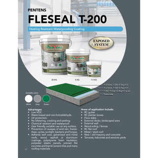 5KG Pentens T200 PRO FIBER / PENTENS T-200 Resistant Elastomeric ...