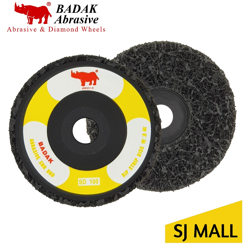 Badak Rip Strip Disc 4" CNS CUP DISC (FOR WALL PAINT & DUST REMOVAL ...