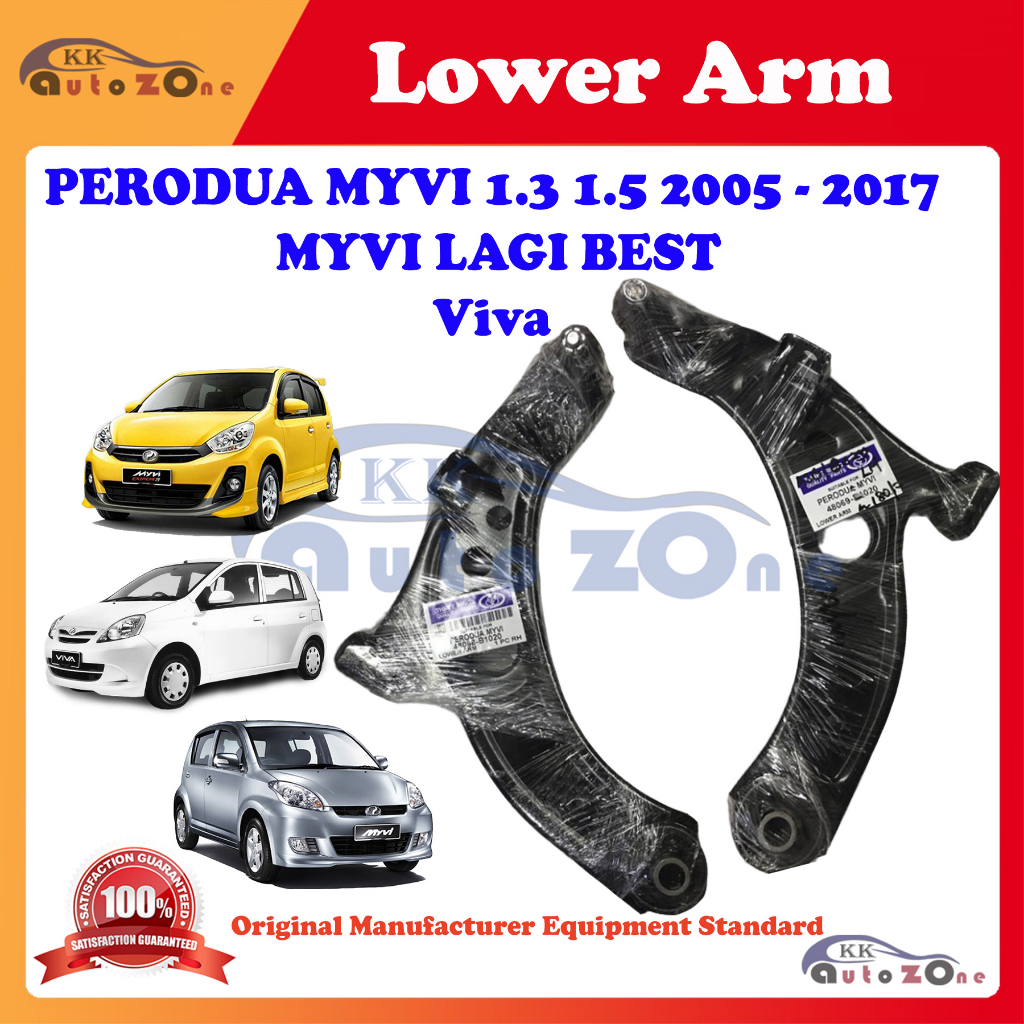 HIGH QUALITY FRONT LOWER ARM PERODUA VIVA MYVI 1.3 1.5 2005 - 2017 MYVI ...