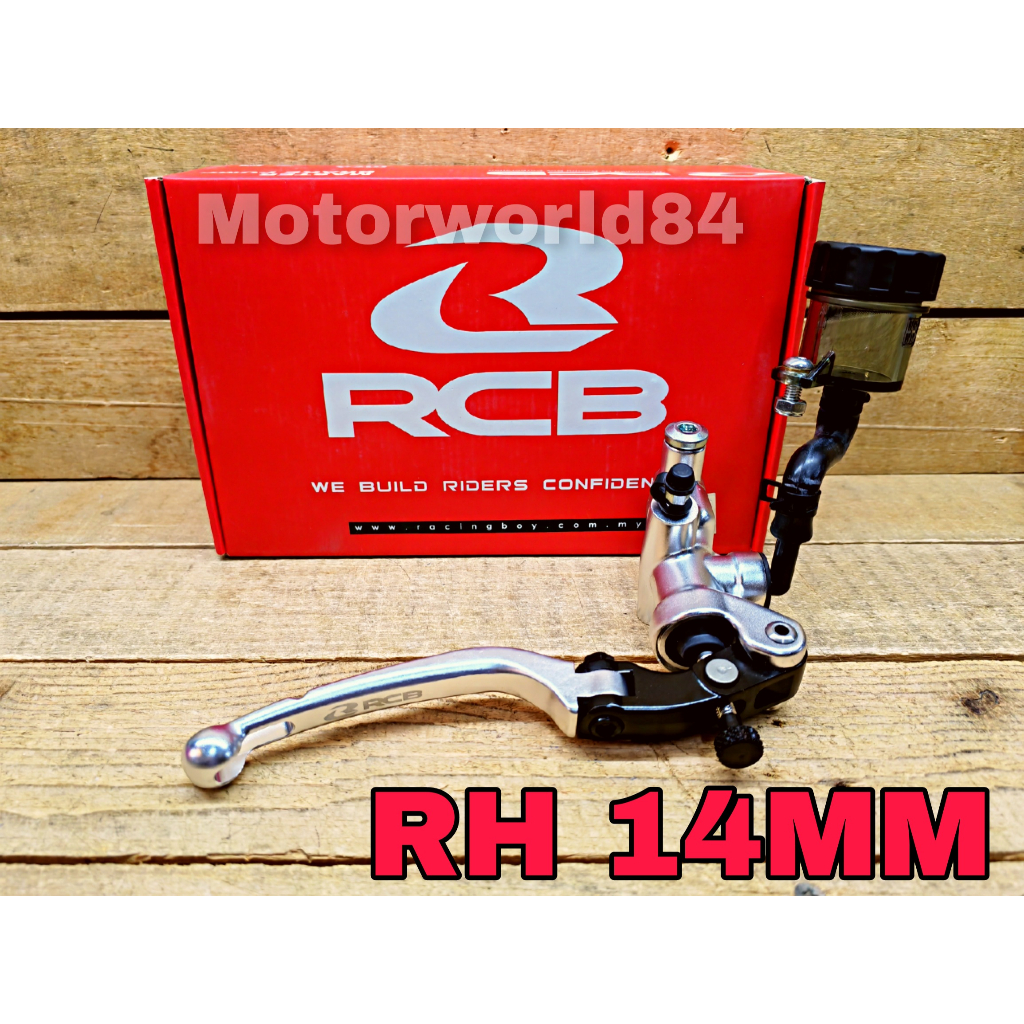 RCB RACING BOY S1 FORGED MASTER BRAKE PUMP 14MM LEFT / RIGHT MOTOR ...