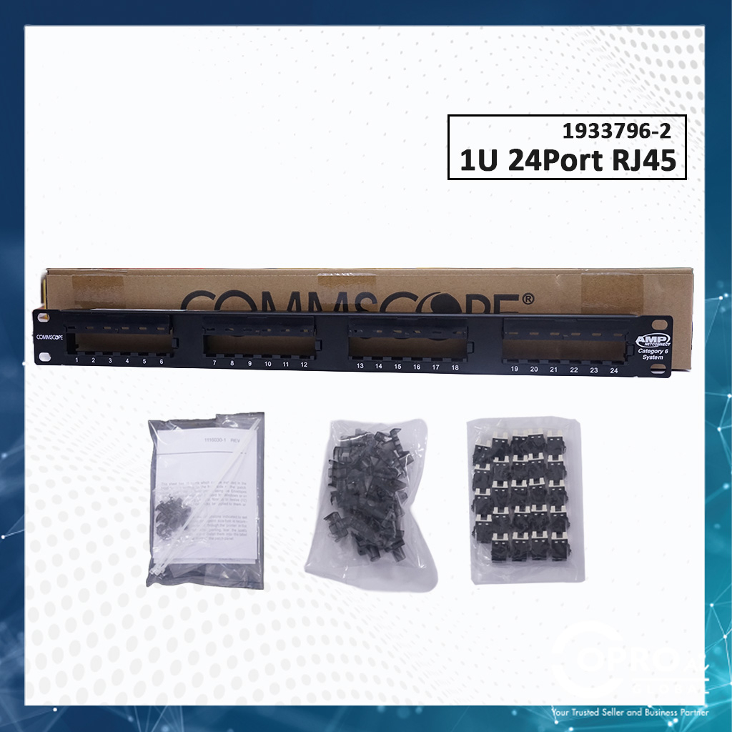 Commscope AMP® Ori CAT 6 Patch Panel 1U-24 Ports / 2U-48 Ports [Full ...