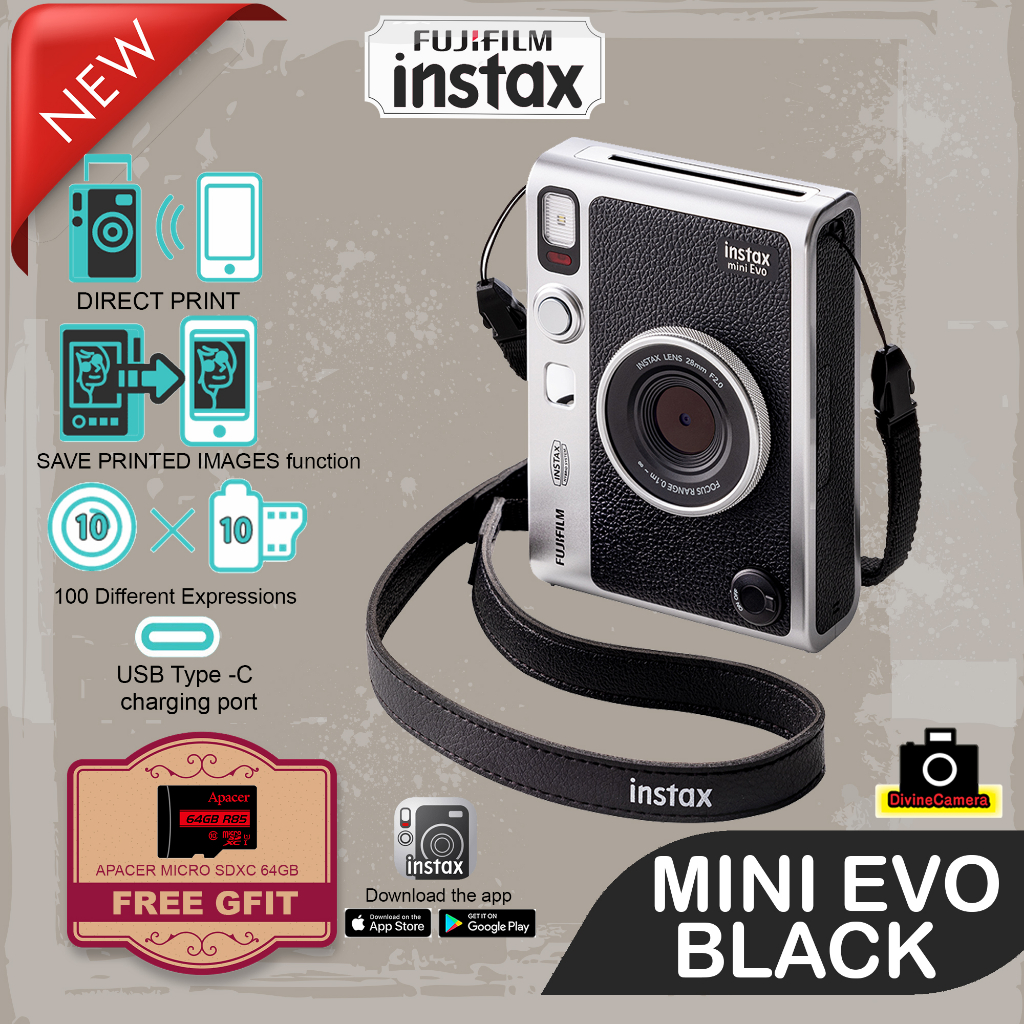 FUJIFILM INSTAX MINI EVO/ Hybrid Instant Camera/ INSTAX WIDE Evo ...