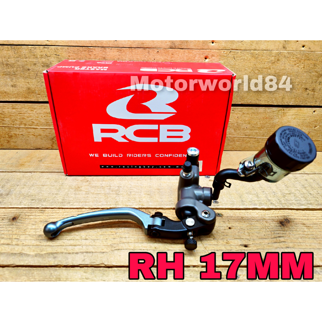 RCB RACING BOY S1 FORGED MASTER BRAKE PUMP 17MM LEFT / RIGHT MOTOR ...