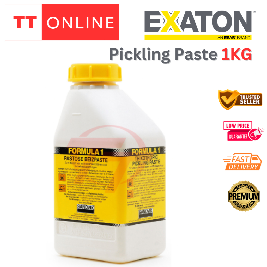 EXATON SANDVIK PICKLING PASTE 1KG Clean Stainless Steel Welding Cuci ...