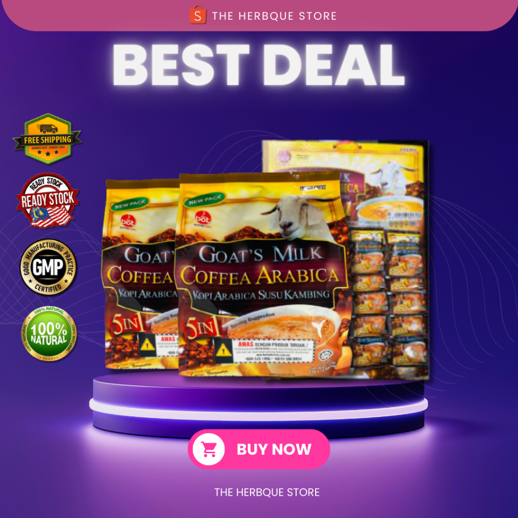 BOT ARABICA KOPI ARABICA SUSU KAMBING 5 IN 1 ORIGINAL | Shopee Malaysia