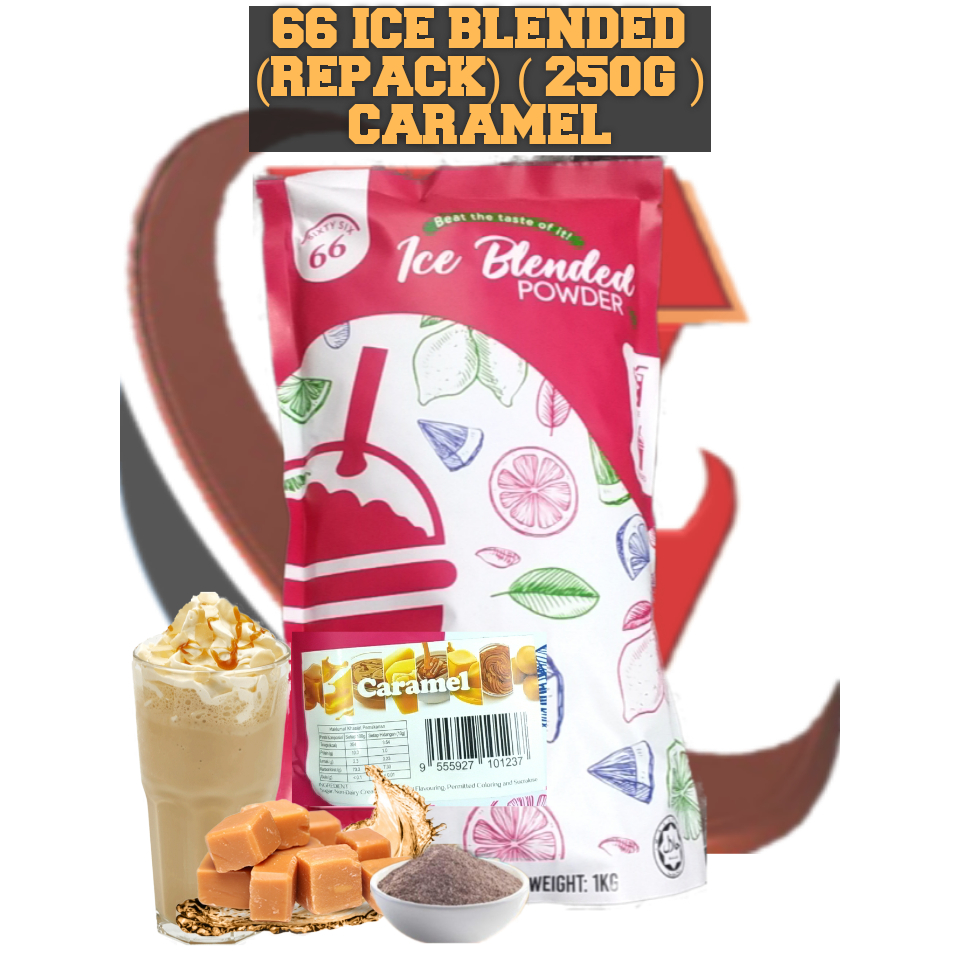 (PACK SEMULA) 250G [ KARAMEL ] 66 SERBUK ICE BLENDED | SERBUK AIR ...