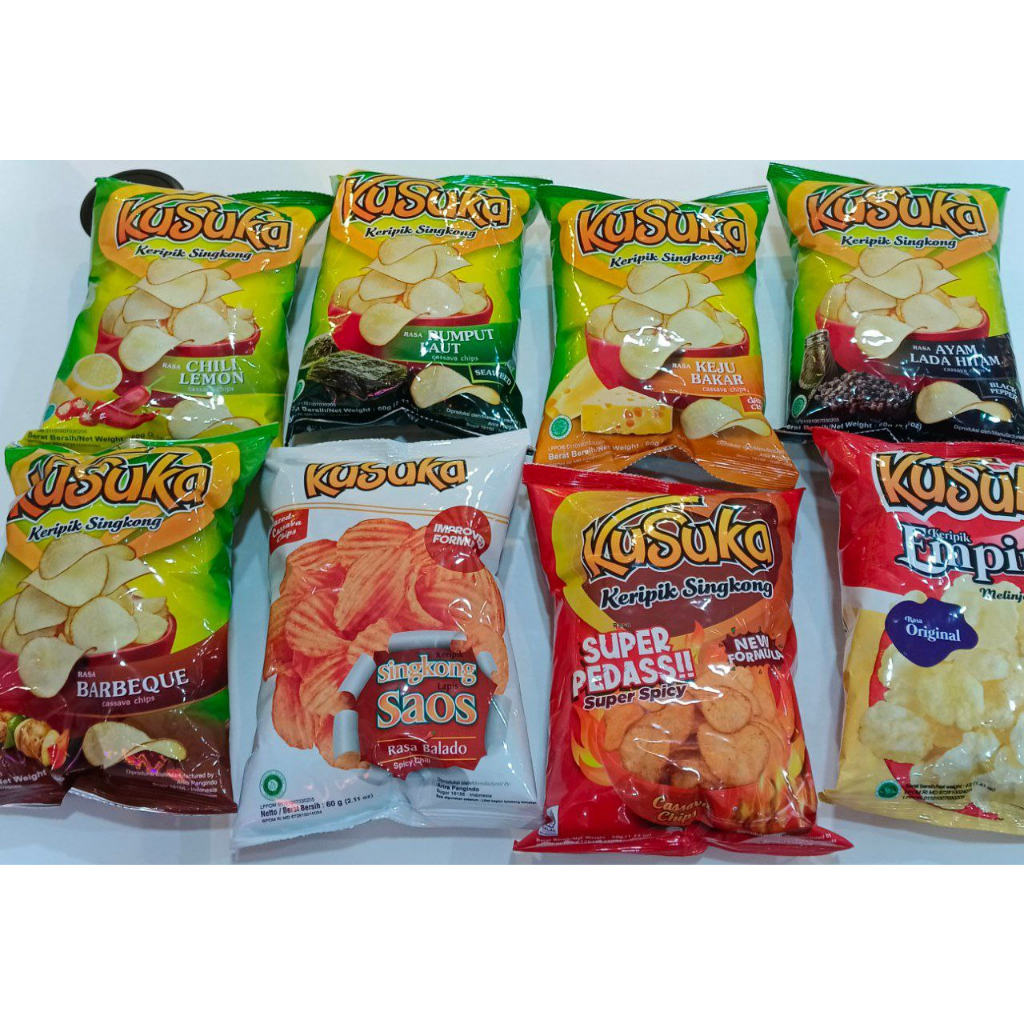 KUSUKA KERIPIK SINGKONG/EMPING 60gr VARIAN RASA | Shopee Malaysia