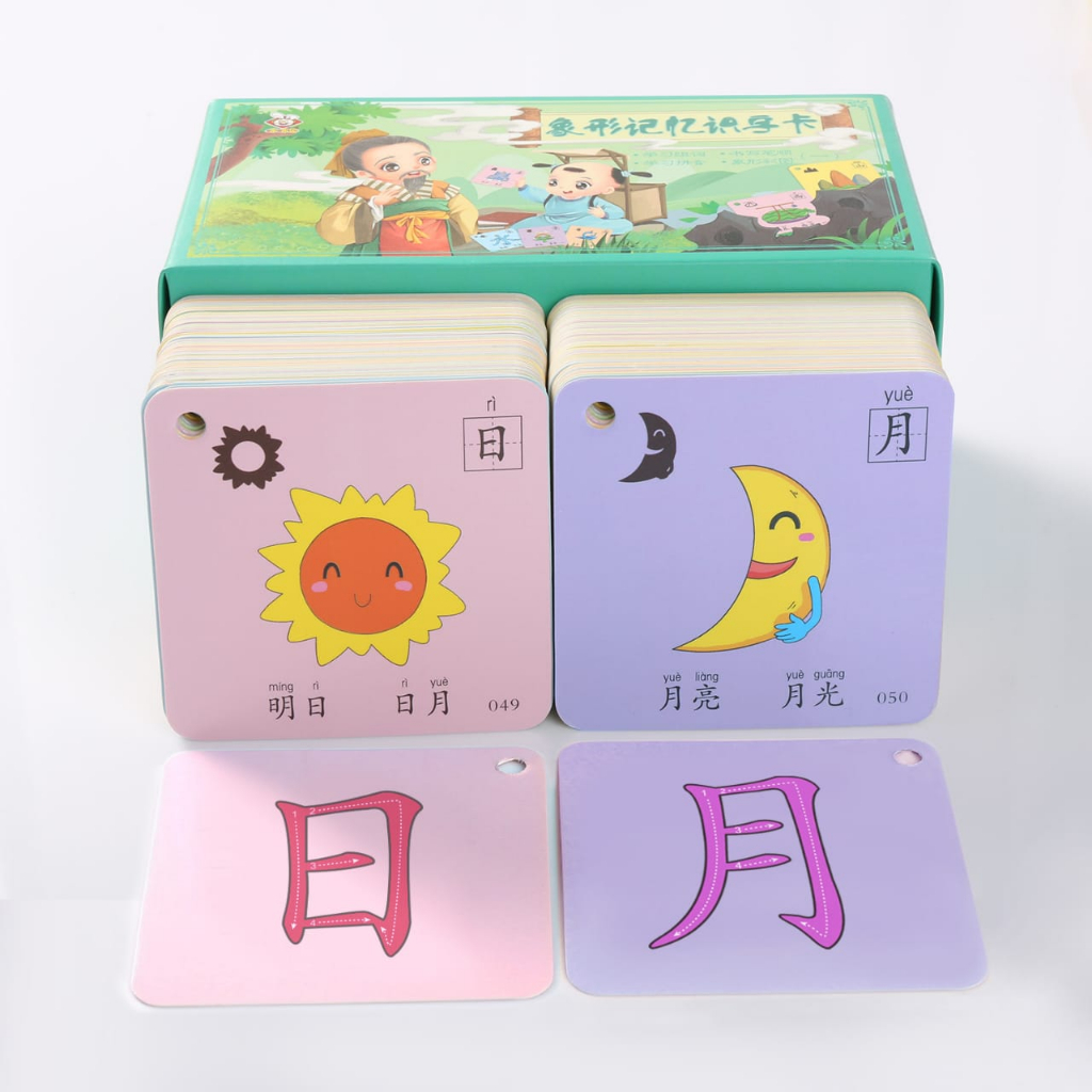 260 Words Chinese Flash Card for Kids | Mandarin Early Learning Card ...