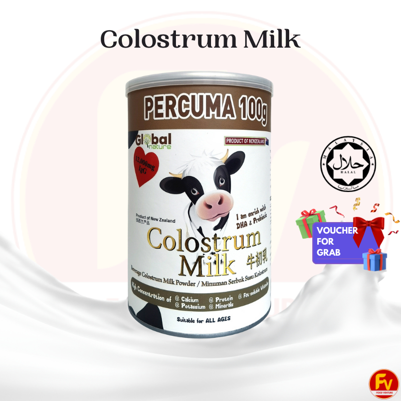 Halal Global Nature Colostrum Milk Powder 500g+100g (with 12,000mg IgG ...
