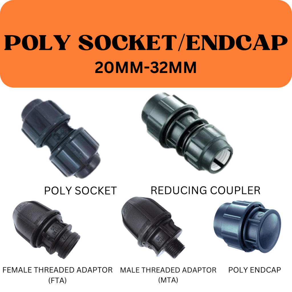 POLYSOCKET/POLYREDUCINGCOUPLER/MALETHREADEDADAPTOR/FEMALE ...