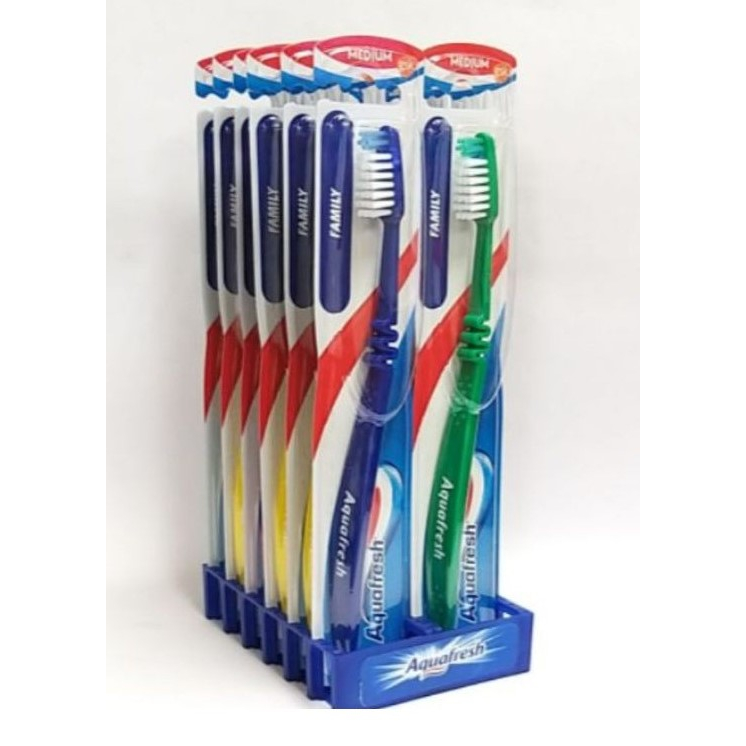 Aquafresh Family Toothbrush Medium (1 Pack - 12 pcs) READY STOCK ...