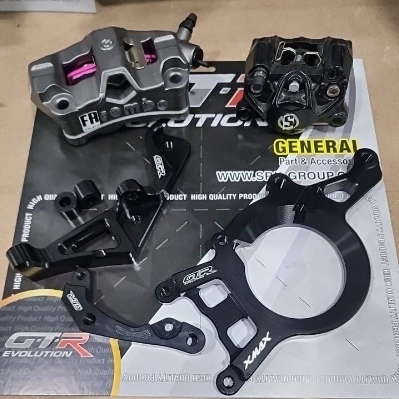 《Bracket》Yamaha Xmax 250 P34 BR3MB0 Caliper Bracket GP4 100mm Front ...