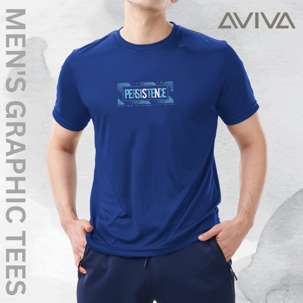【size M only】Aviva Men's Graphic Short Sleeve Tee (90-8066) | Shopee ...