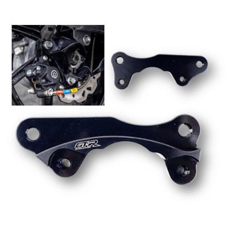 NMAX P34 Rear Brake 2Pot Caliper Bracket For Yamaha Nmax N-Max Black ...