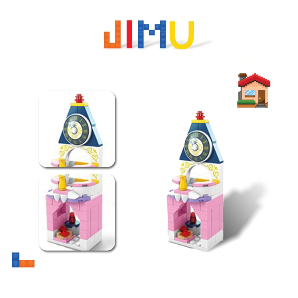JIMU Western House Block Series 8776-1 Mini Hall Building Block ...