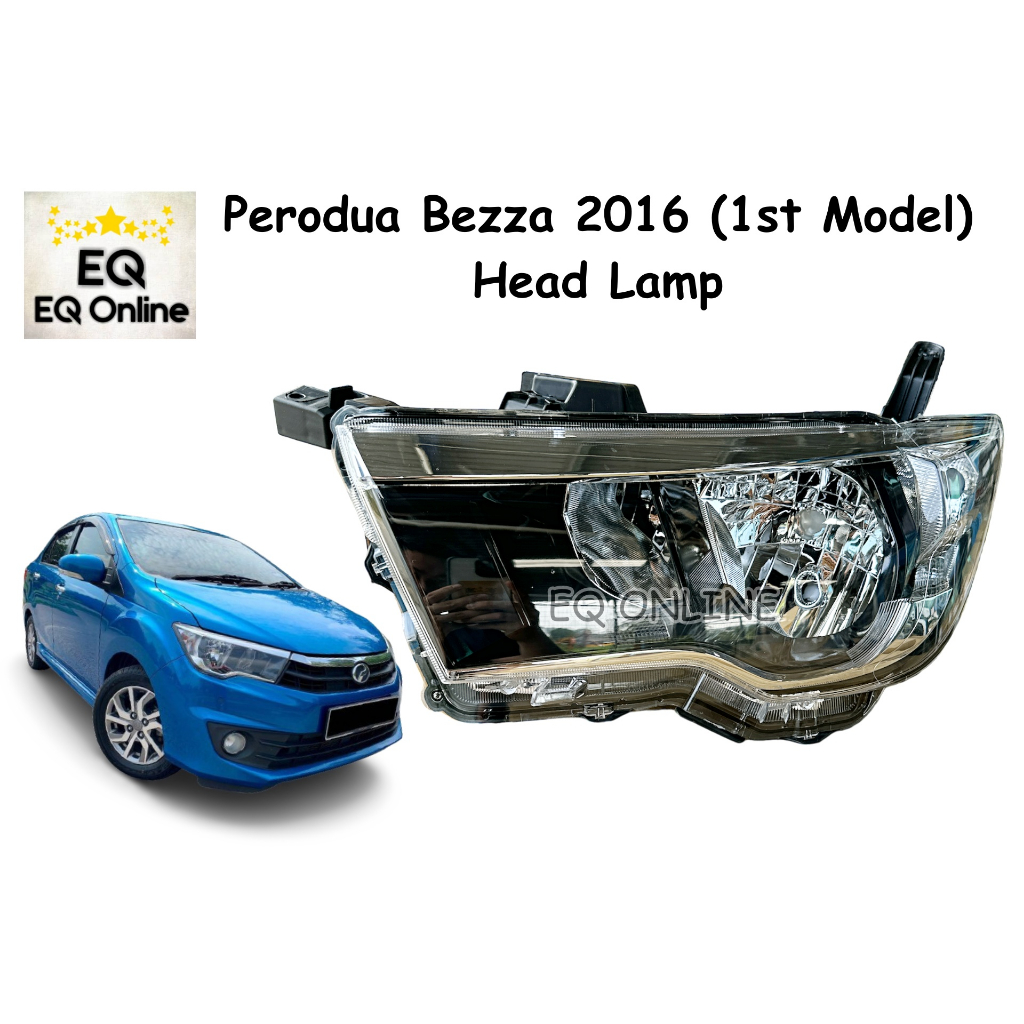 Perodua Bezza 2016 Head Lamp , Lampu Depan, Lampu Besar 2017 2018 2019 ...