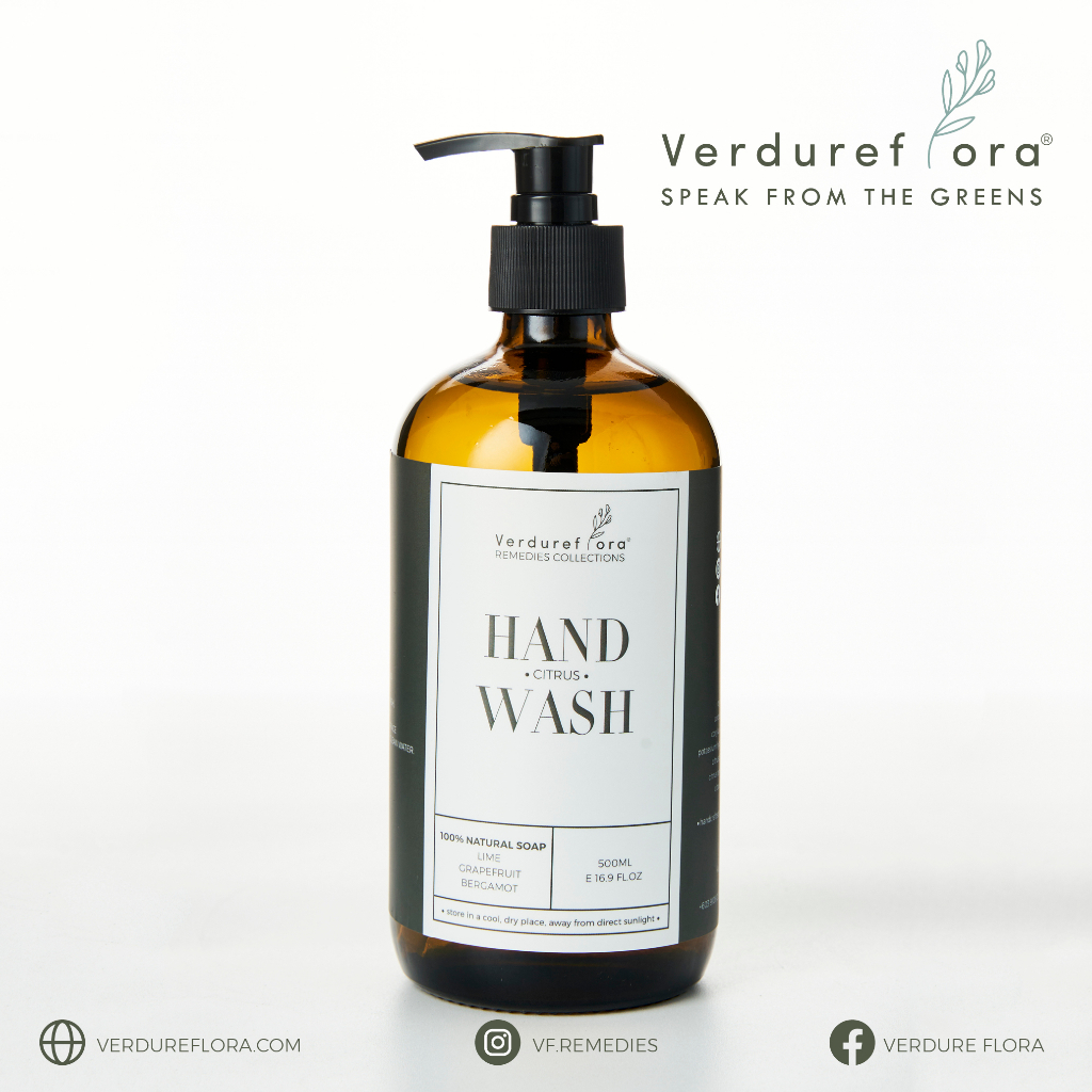 Verdure Flora Citrus Hand Wash Soap Refill Pack (250ml/500ml) | Shopee ...