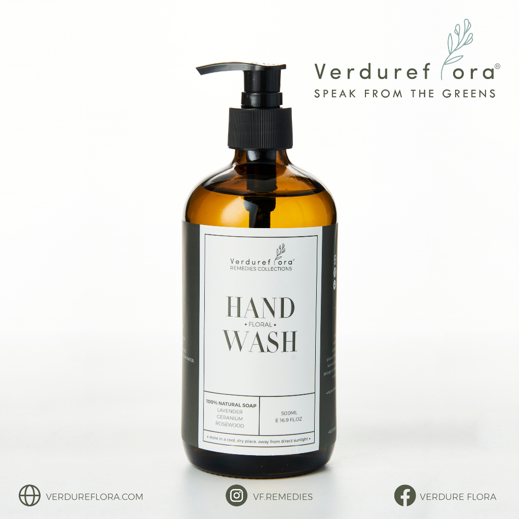 FLORAL Hand Wash Soap Natural Ingredients by Verdure Flora Plant base ...