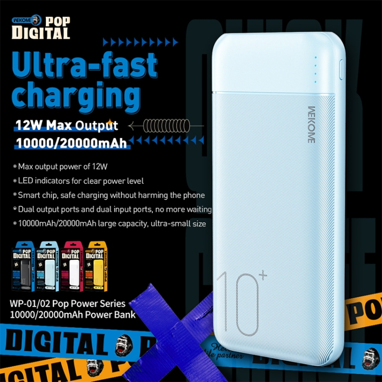 WK WP-01 + WP-161 10000mah Powerbank Oringinal WEKOME Safe And Fast ...