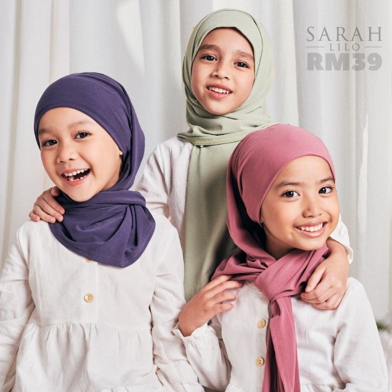 TIESCARVES TwillCrepe Lembut Kemas Aufasaidpretty Instant Shawl Tudung ...