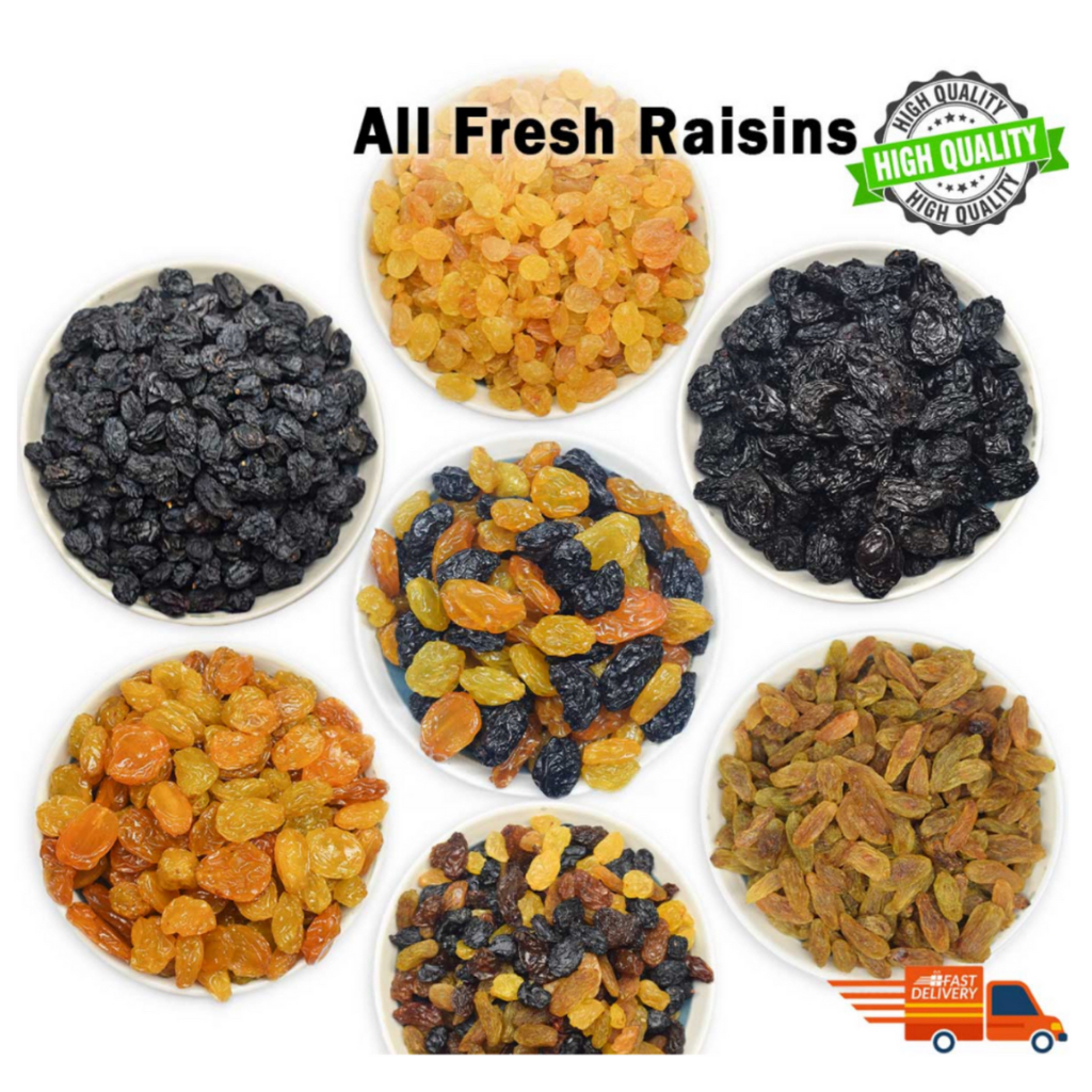 Fresh Raisins Mix Raisin / Kismis / Black Jumbo / Golden Jumbo / Long ...