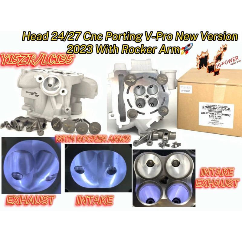 TERBARU 2025 Gen2 HI POWER Racing Y15 LC135 Super Head CNC Porting V ...