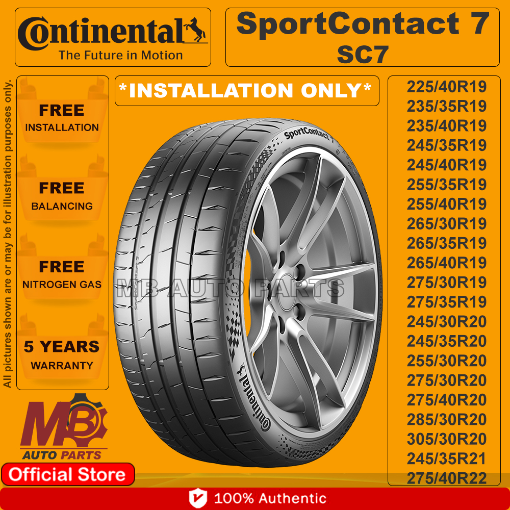 Continental SC7 SportContact™7 [Germany Technology [100% ORIGINAL] | Shopee Malaysia