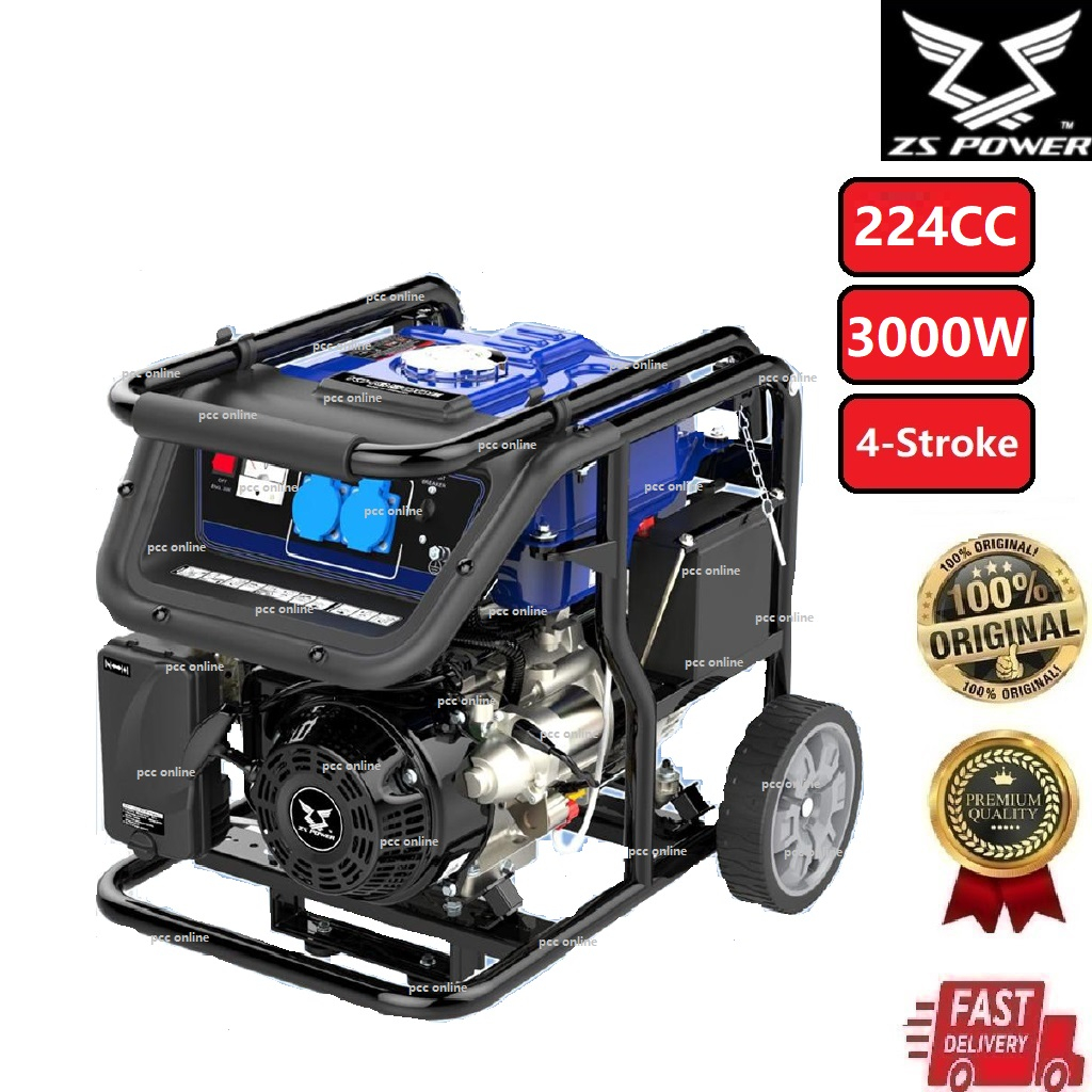 ZS POWER KB3700E 3kVA Gasoline Generator (4-Stroke) | Shopee Malaysia
