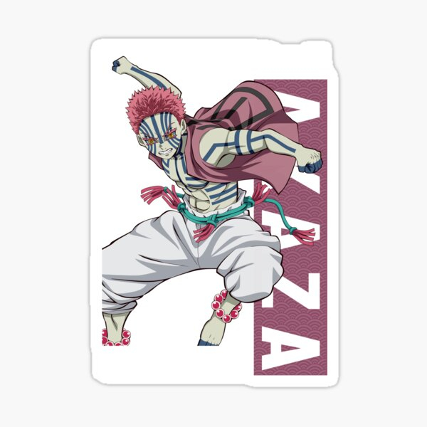 Akaza Demon Slayer Stickers v2 | Shopee Malaysia