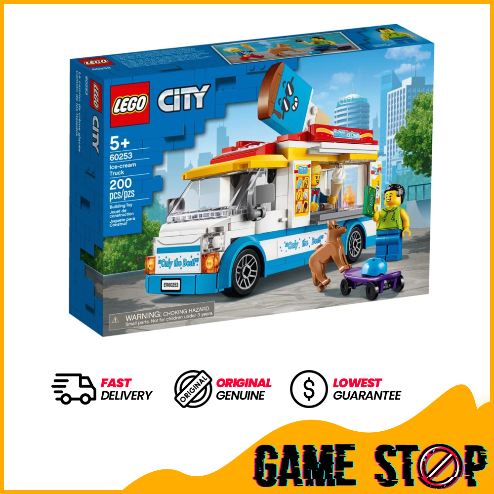 LEGO City Ice Cream Truck Van 60253 Building Toy Set - Featuring Skater ...