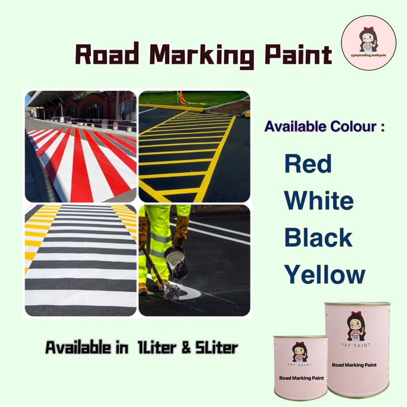 Road Marking Paint 1L & 5L YAY Road Marking Paint , Cat Jalan Raya ...