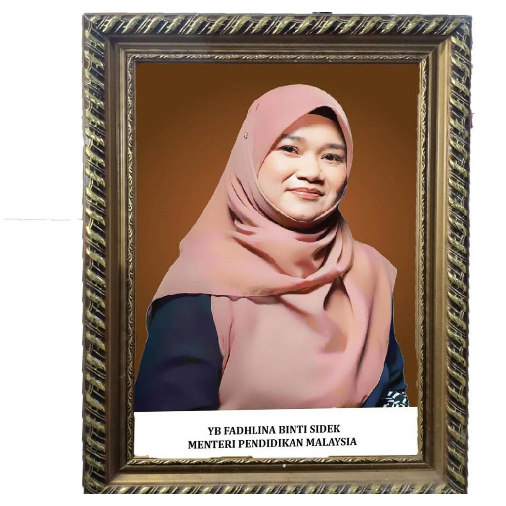 SULTAN NEGERI PERAK GOLDEN FRAME POTRAIT POTRET / CLEAR QUALITY ...