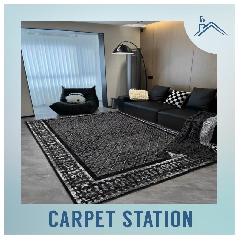 Simple European Modern Art Style Home Decoration Rugs Carpet Velvet ...