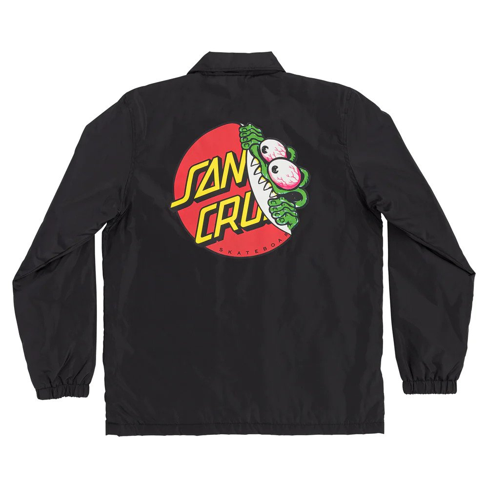 Santa Cruz Beware Dot Coach Jacket ( Black ) | Shopee Malaysia