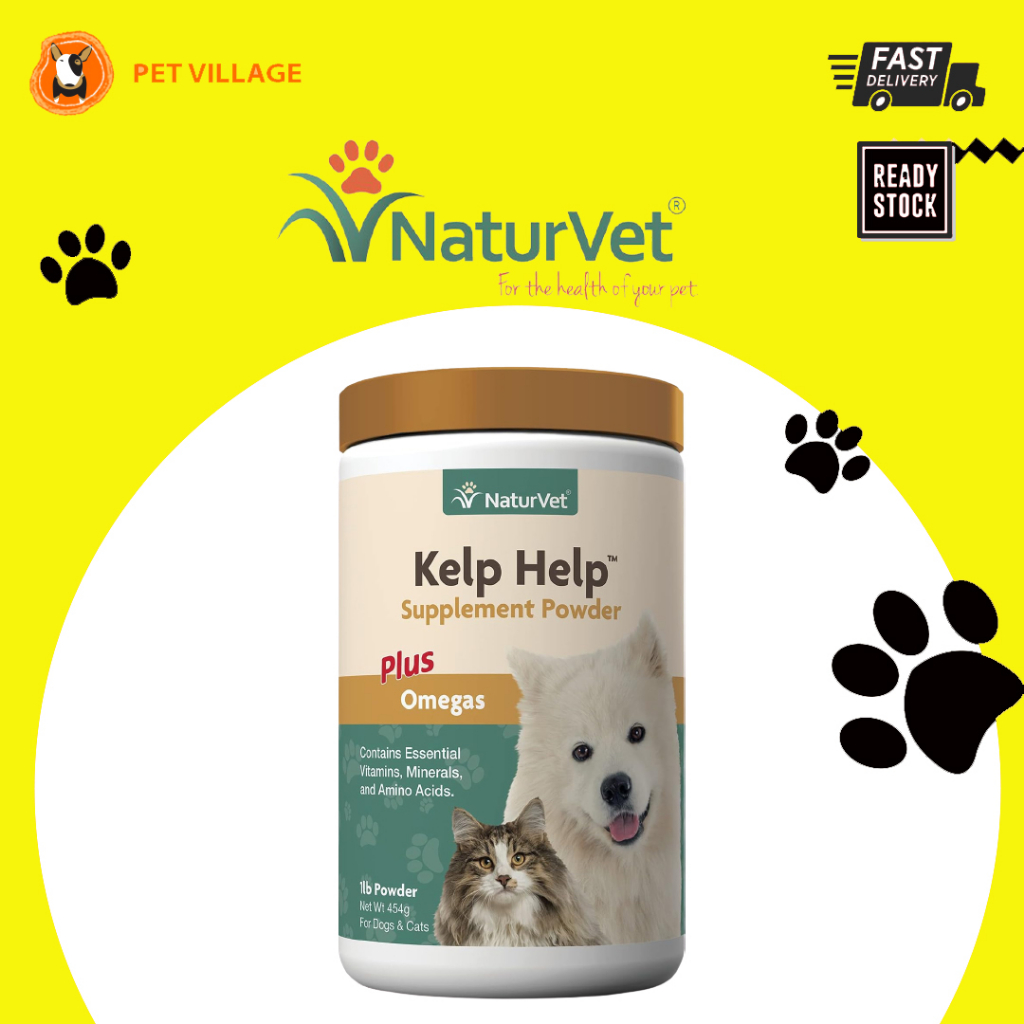 *LIMITED OFFER*NATURVET Kelp Help Supplement Powder Plus Omegas For ...