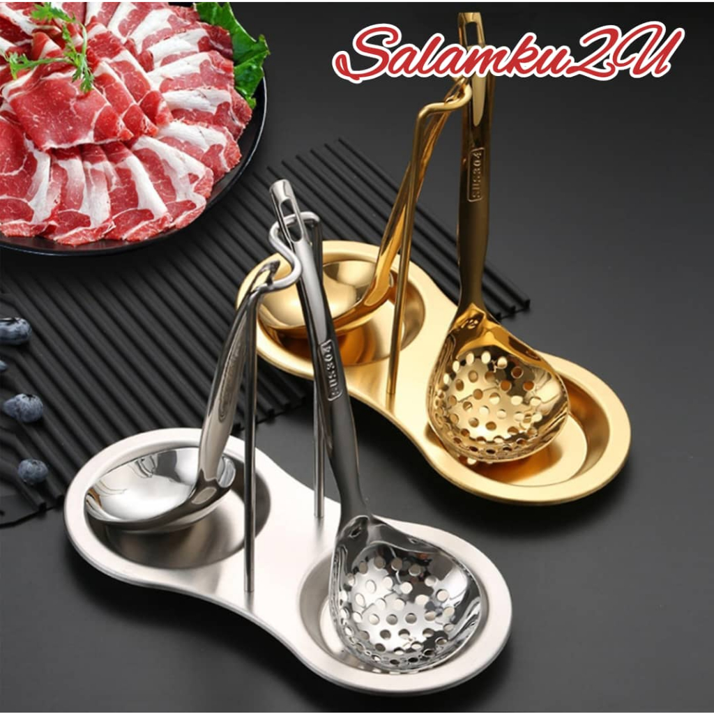 Stainless Steel Spoon Holder Kitchen Stuff Steady Spoon Rest with Lid ...