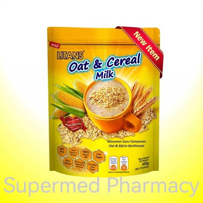 Litans Oat & Cereal Milk (30g x 15 sachets) | Shopee Malaysia