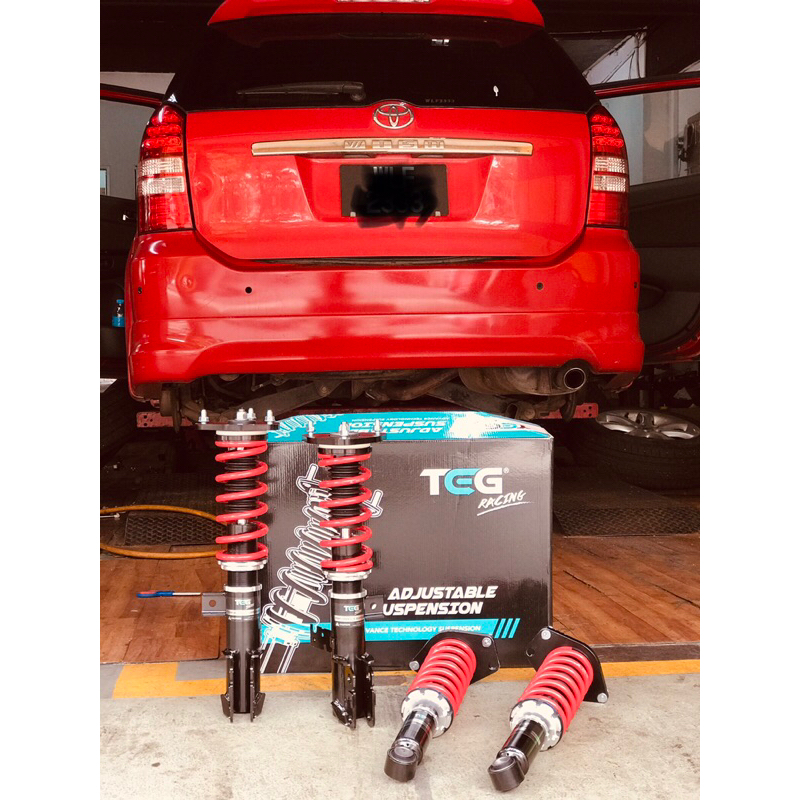 🔥BOLEH SERVICE🔥Toyota Wish ZNE10 TEG RACING Adjustable Suspension Hi ...